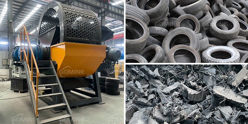 Tire Shredder - Gomine Recycling Machinery